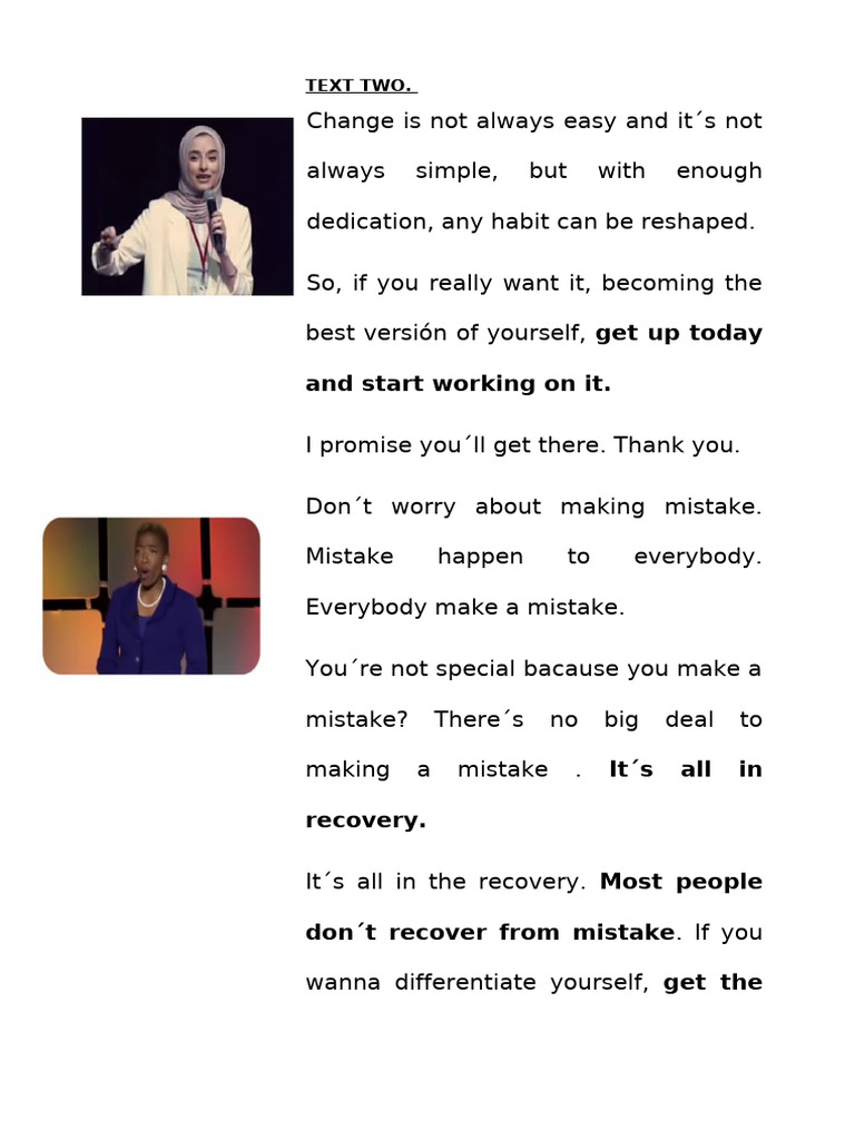 Embrace Change and Overcome Mistakes | PDF