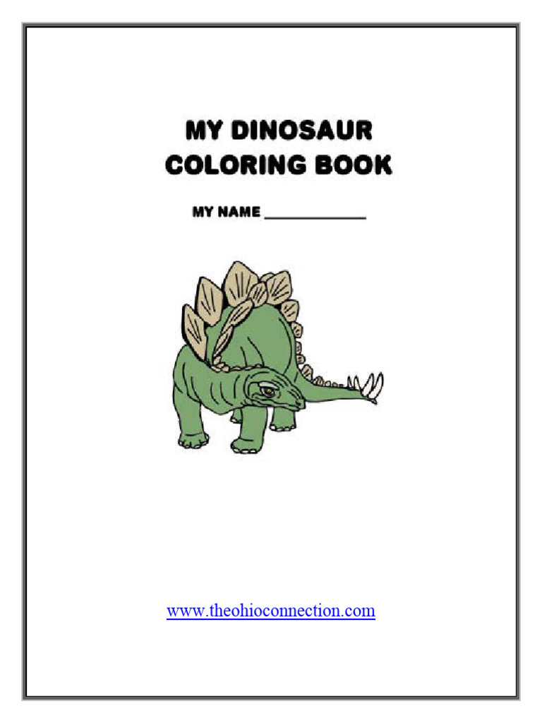 My Dinosaur Coloring Book | PDF