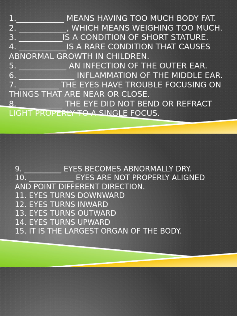 HEALTH 6 W2 D1 Personal Health Issues | PDF | Obesity | Diseases And ...