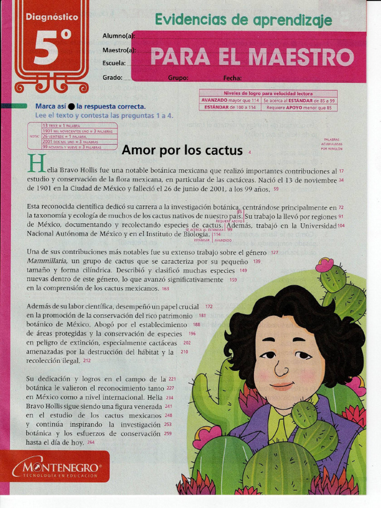 DIAGNOSTICO 5 EVIDENCIAS DE APRENDIZAJE- PARA EL MAESTRO(2) | PDF