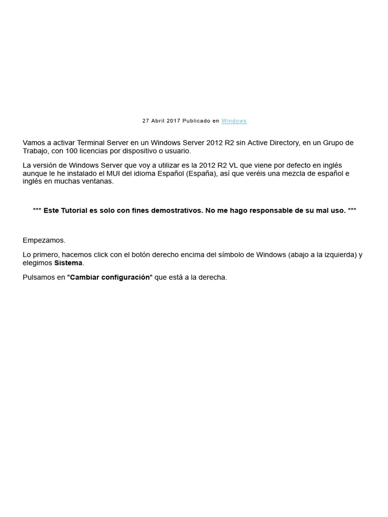 Licenciamiento de Windows Server con PowerShell | PDF | Servidor ...