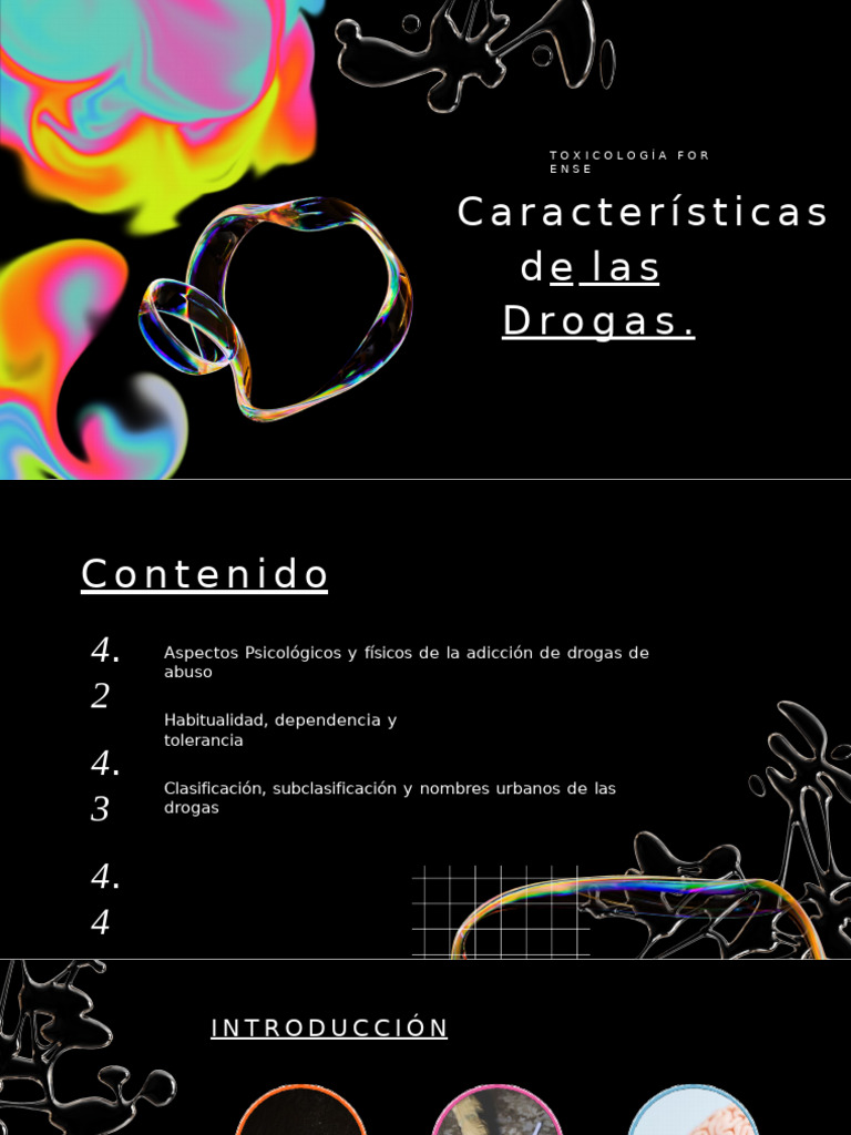 Características de Las Drogas II. | PDF | Drogas | La dependencia de sustancias
