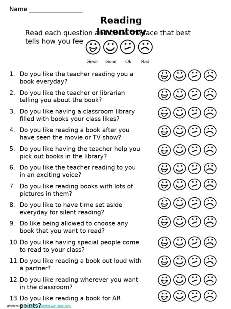Student Reading Preferences Survey | PDF