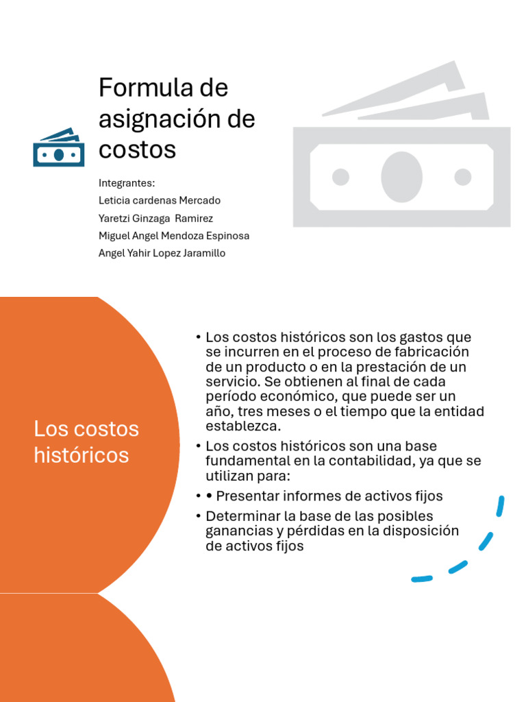 Fórmulas de Asignación de Costos Empresariales | PDF | Costo | Economias