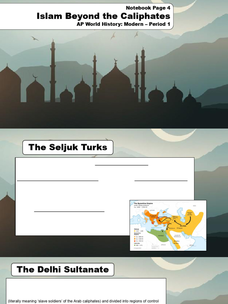 Notebook Page 4 - Islam Beyond The Caliphates | PDF | Sultan | Caliphate