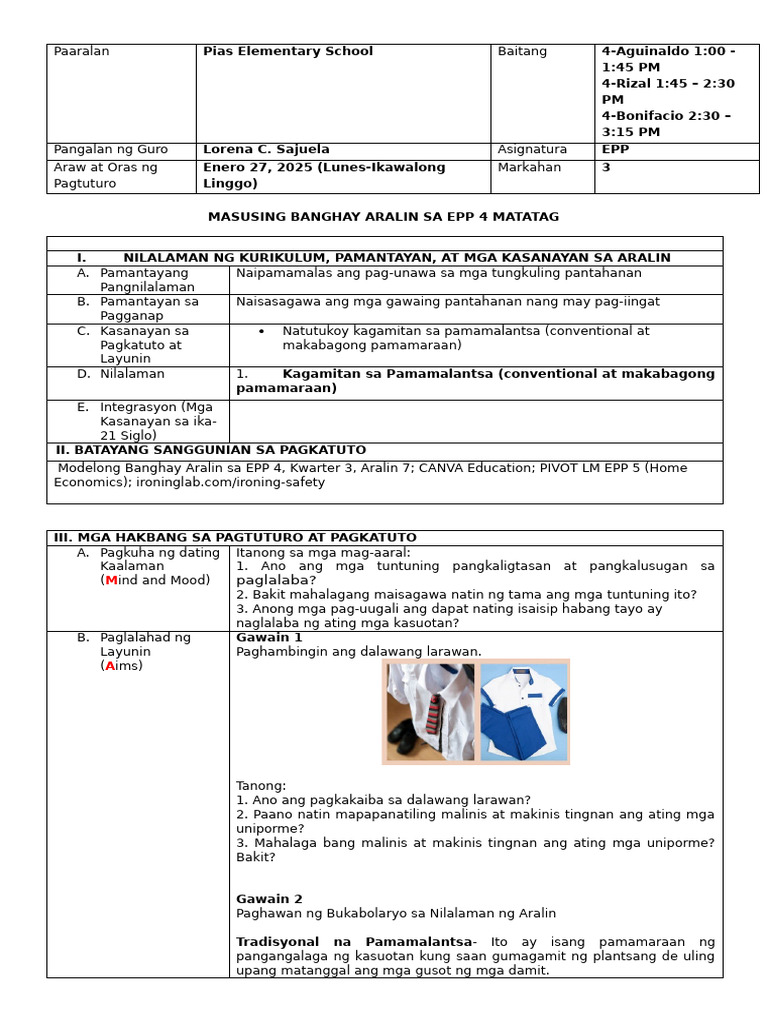Epp-Grade-4-Week 8-Quarter-3 | PDF