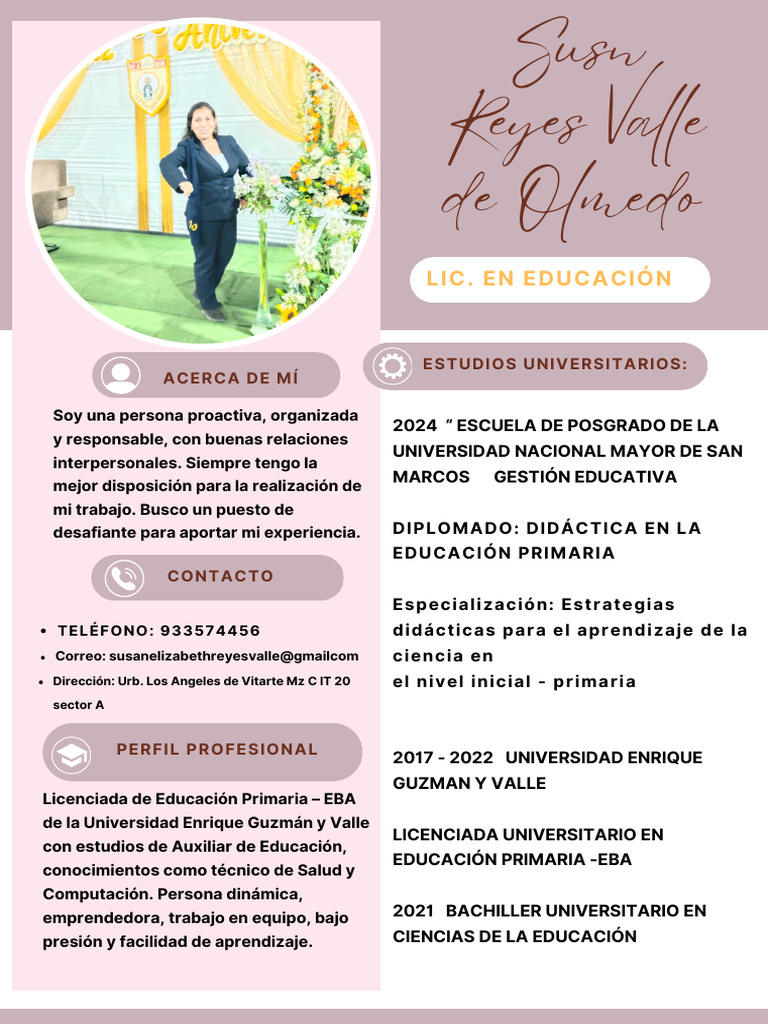 CV2024 Removed 1 Merged | PDF | Educación de la primera infancia | Documento de identidad