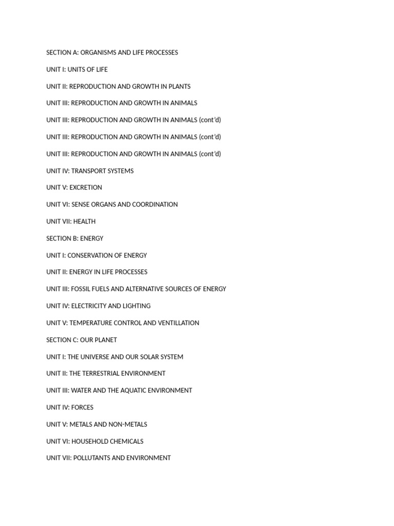 CSEC Integrated Science Syllabus Revised | PDF