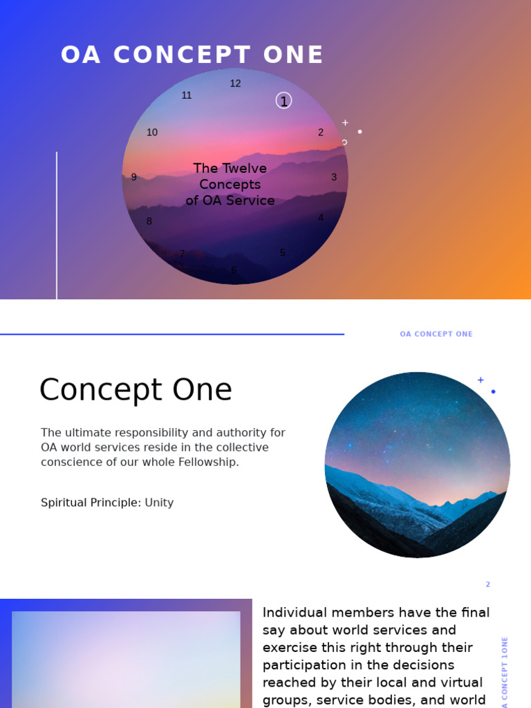 OA Service Concepts: Unity & Responsibility | PDF