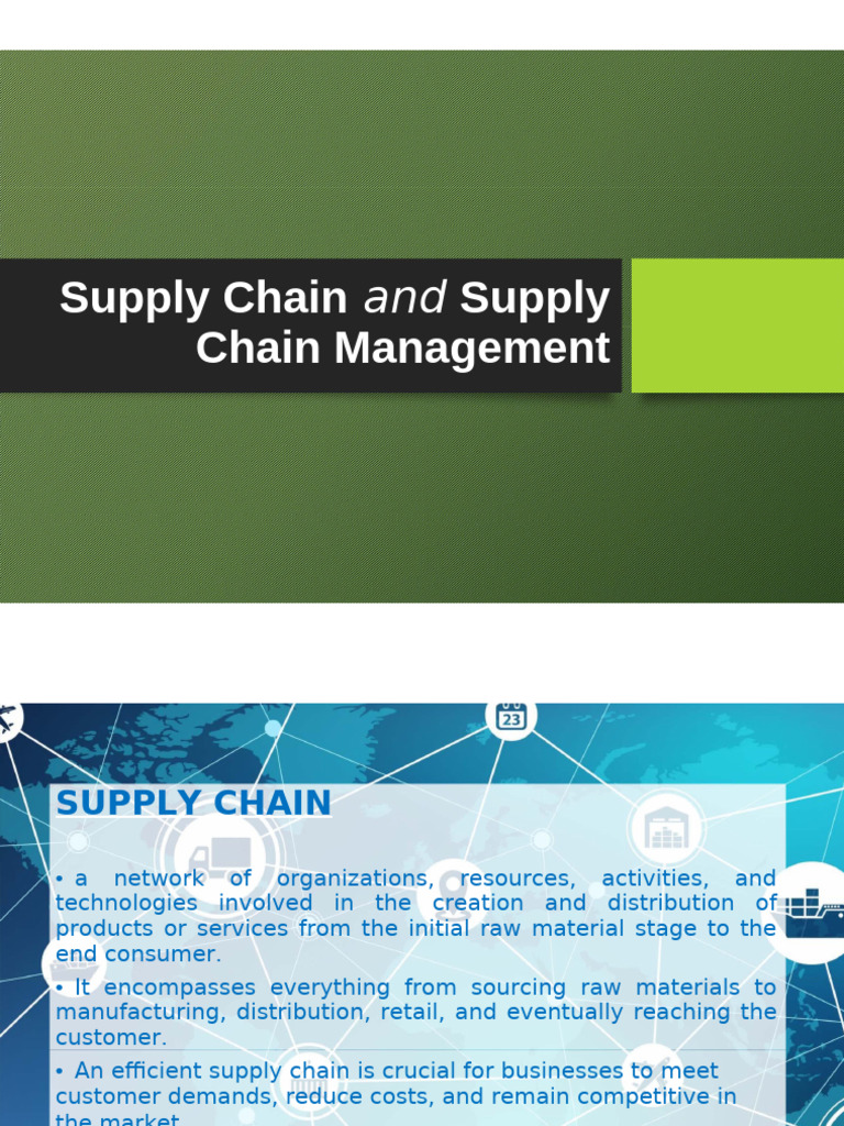 Introduction Supply Chain 1 | PDF | Supply Chain | Supply (Economics)