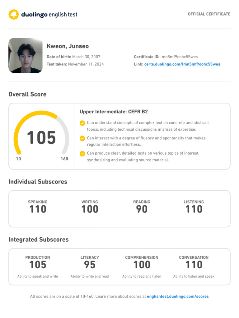 Duolingo English Test | PDF