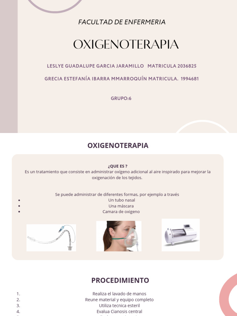 Oxigen Oter Apia | PDF