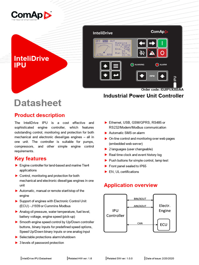Intelidrive Ipu Datasheet | PDF | Hertz | General Packet Radio Service