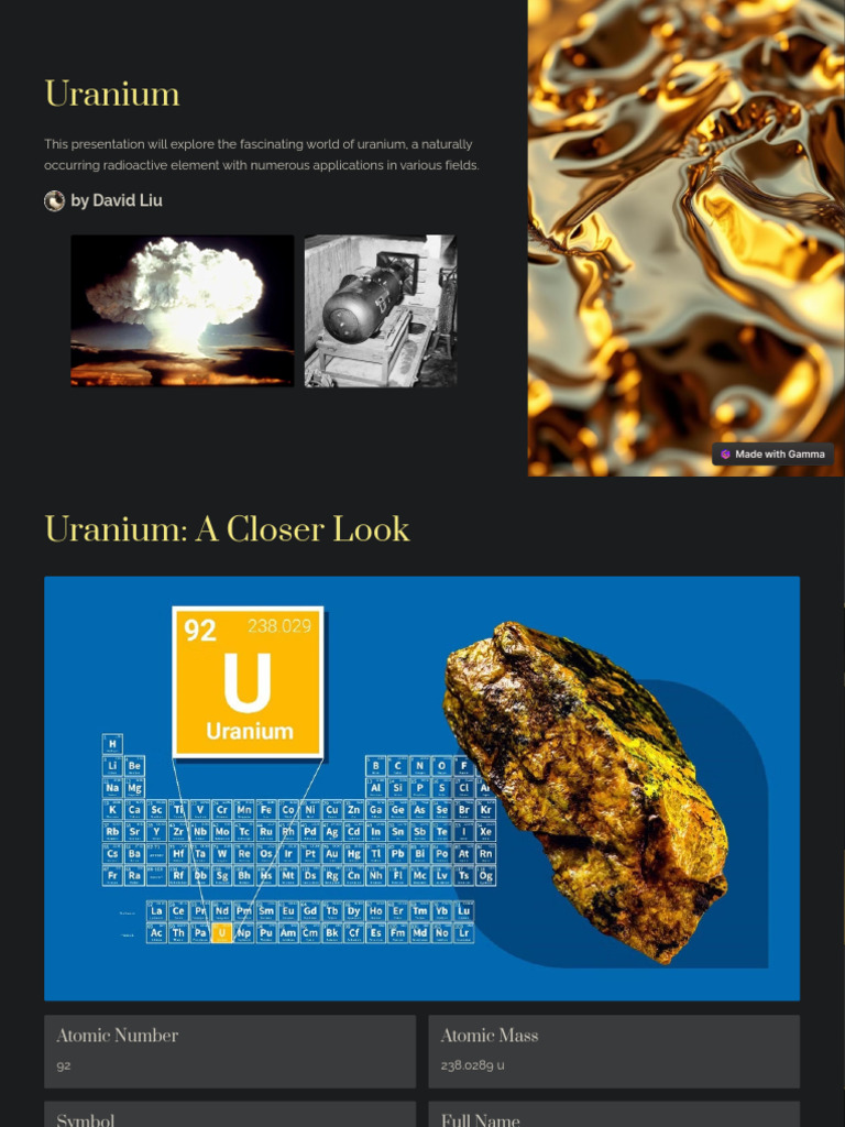 Uranium | PDF