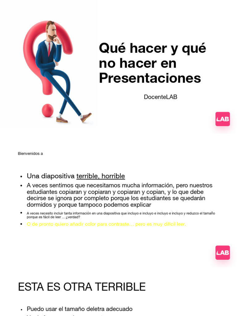 Guía de Presentaciones Efectivas | PDF