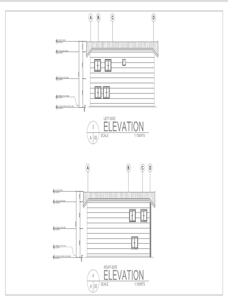 Left Elevation and Right Elevation | PDF