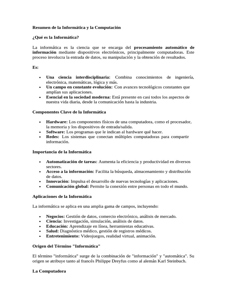 P1 Resumen | PDF | Informática | Internet