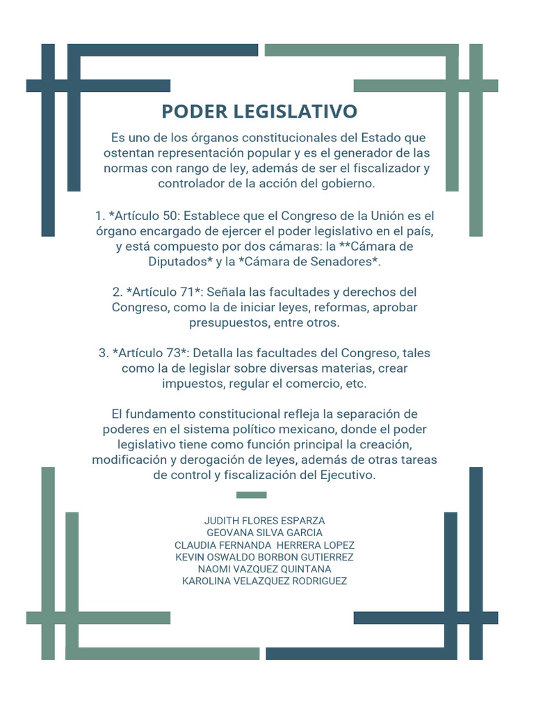 Poder Legislativo | PDF