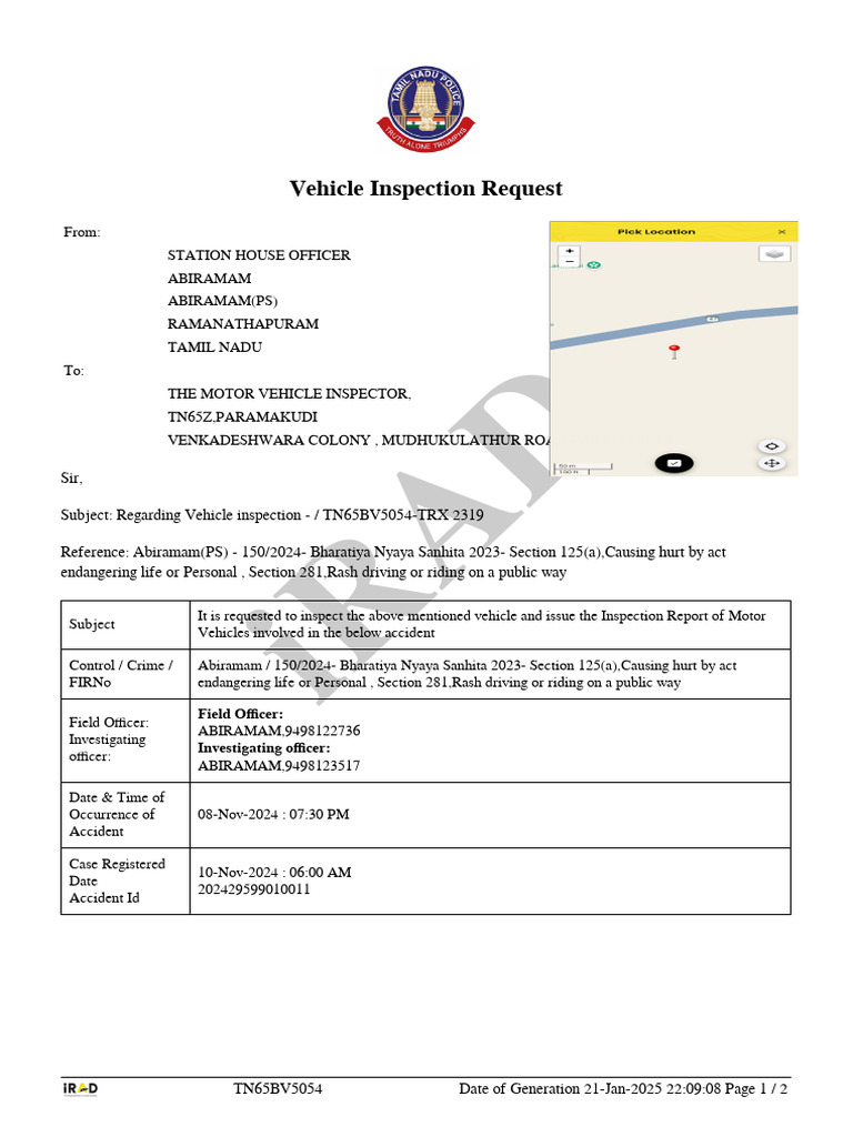 AIRreq 202429599010011-TN65BV5054 | PDF | Road Transport | Land Transport