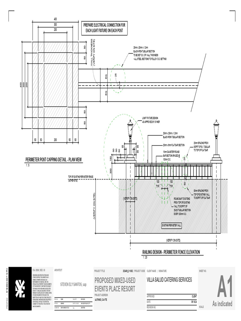 Perimeter Fence Structural Design | PDF
