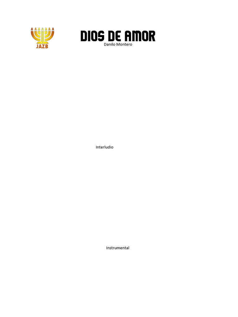DIOS DE AMOR - Piano | PDF | Amor | Creencia religiosa y doctrina