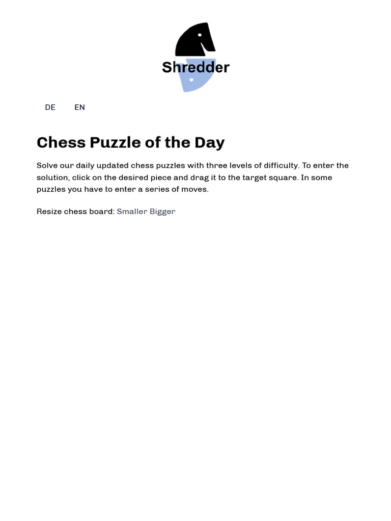 Daily Chess Puzzle Challenge | PDF | Apple Inc. | Tablet Computer