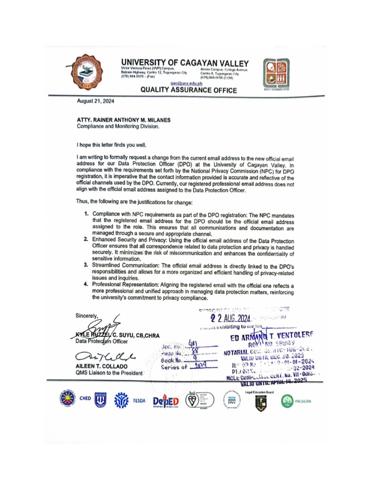 Justification DPO | PDF