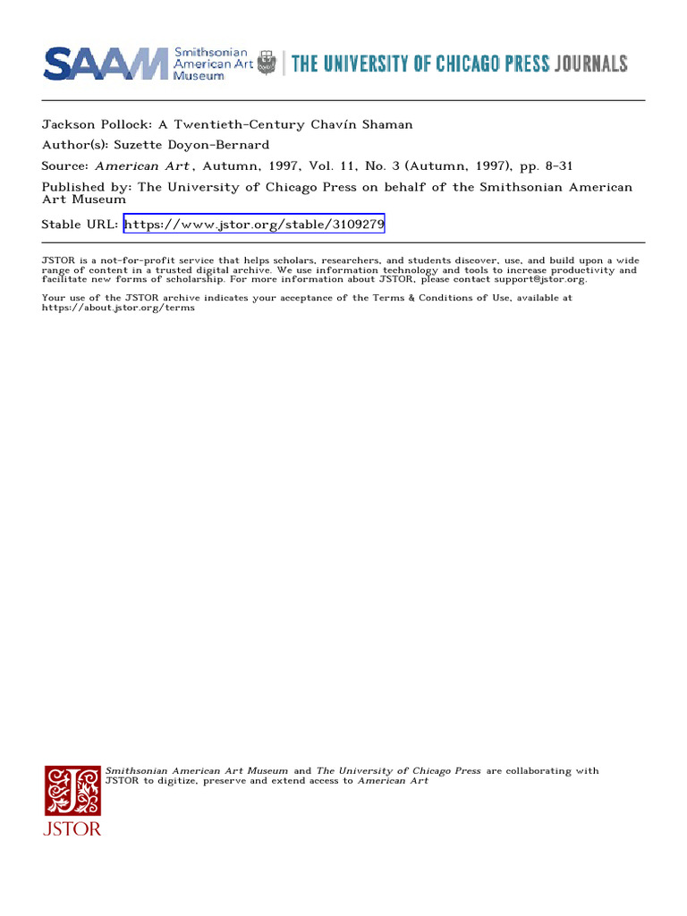 Doyon-Bernard Pollock, Chavin Art, Shamanism | PDF