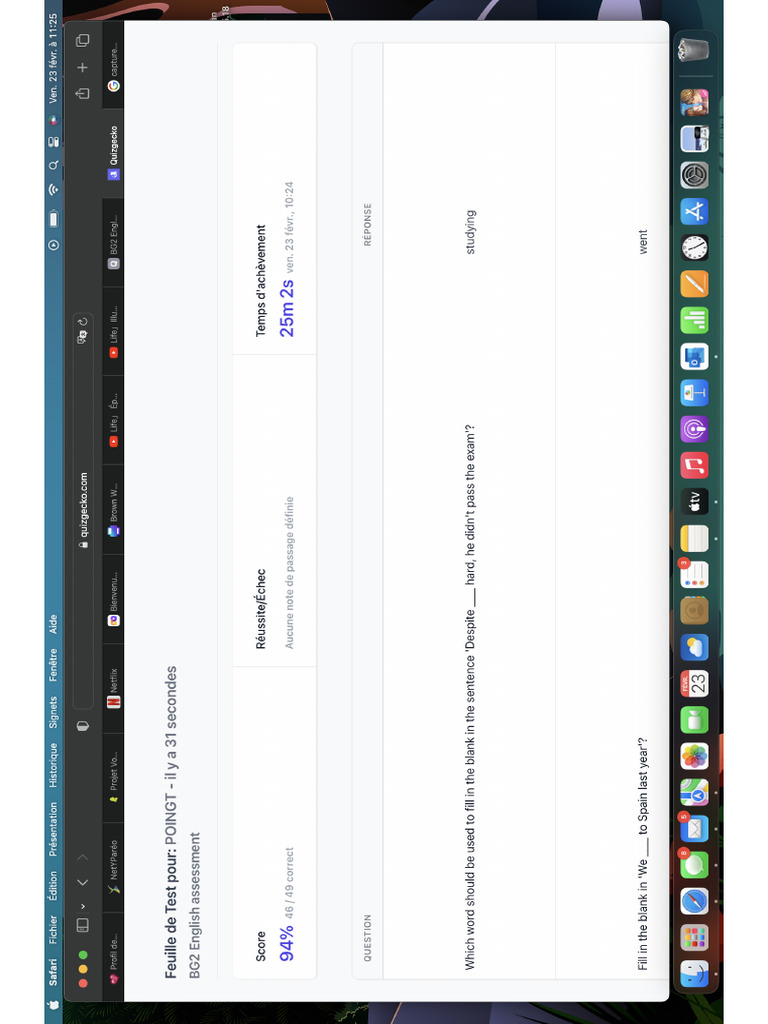 Note Test Du 23:02 Rattrapage AMBRE POINGT | PDF