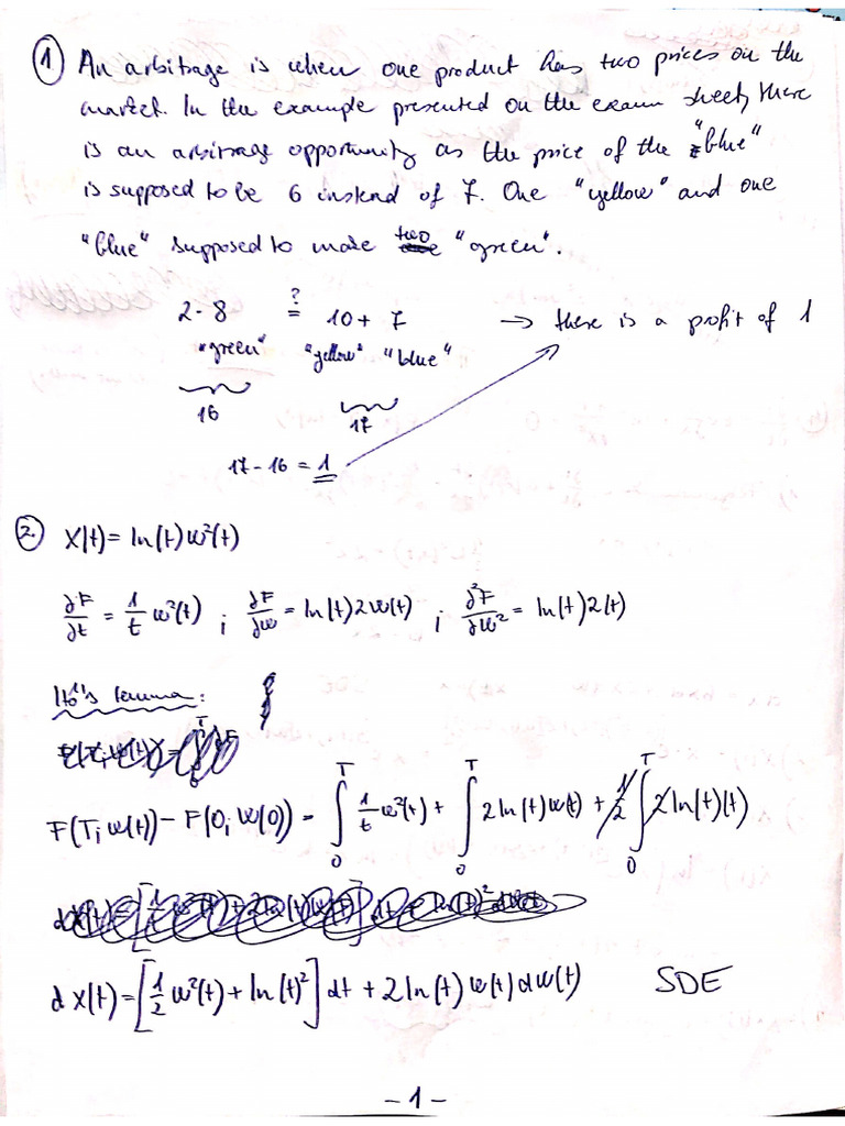 Exam Solution Pdf