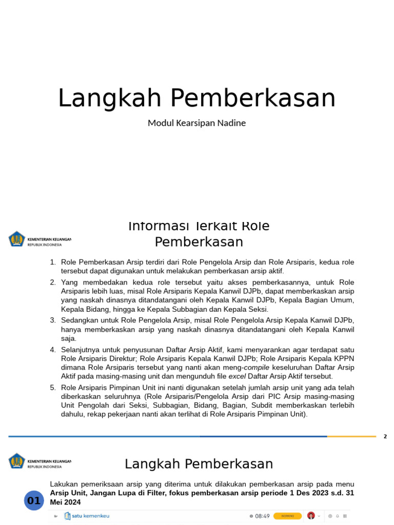 Panduan Pemberkasan Arsip Aktif | PDF