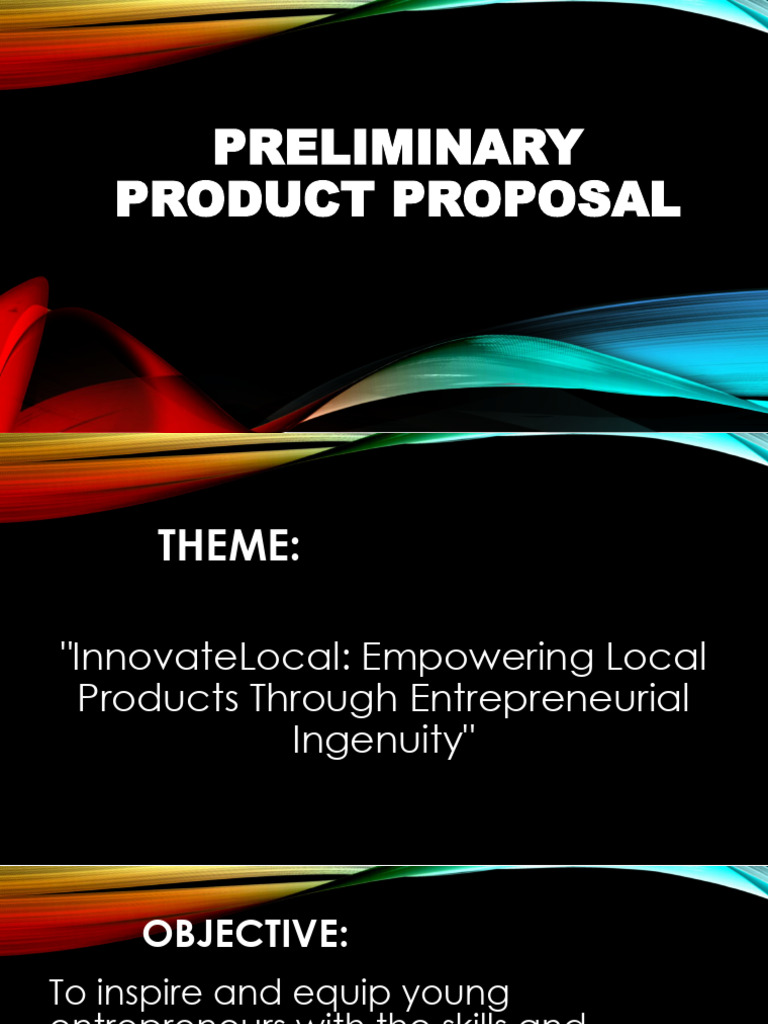 Local Product Innovation Proposal Guide | PDF