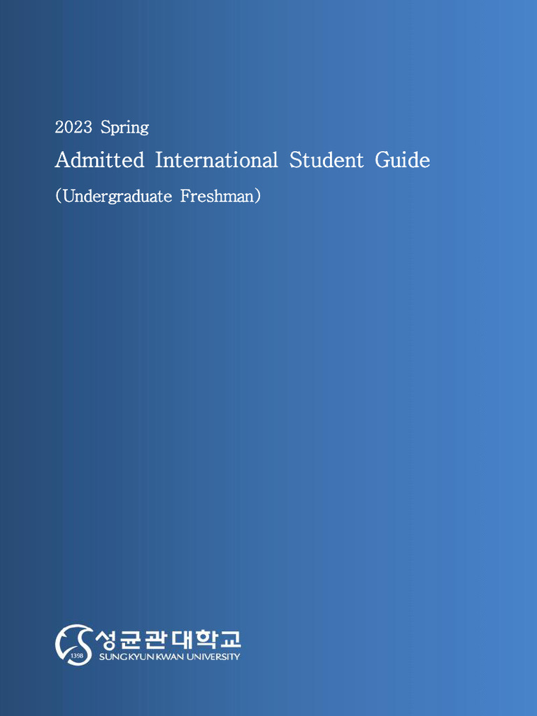 2023 Spring International Student Guide | PDF | Travel Visa | Passport