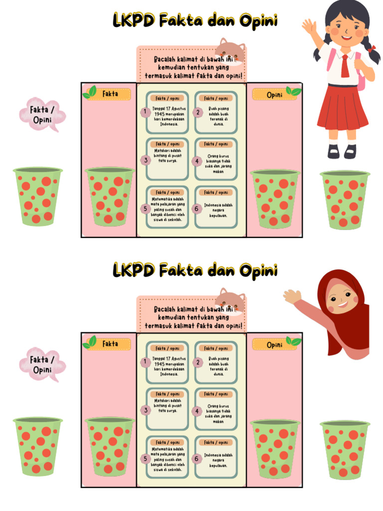 Latihan Identifikasi Fakta & Opini | PDF