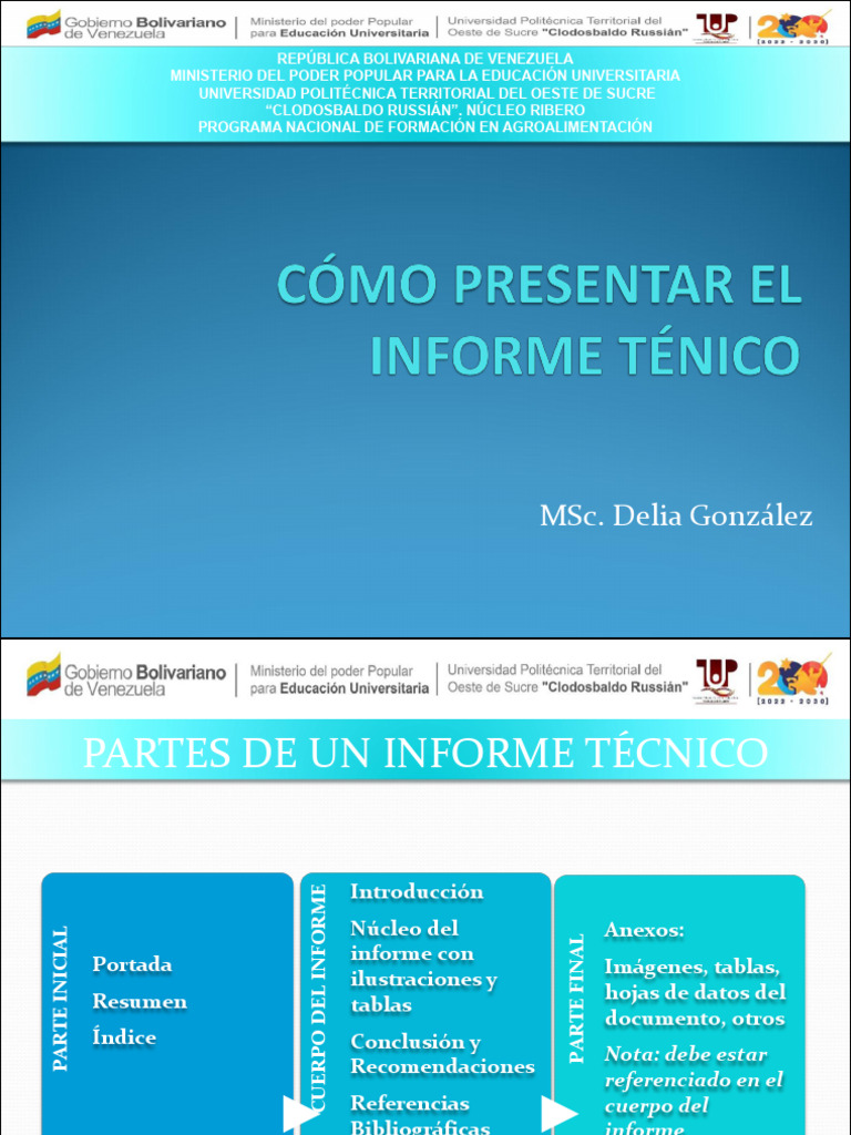 Cómo Presentar El Informe Ténico en La Uc de Ga | PDF