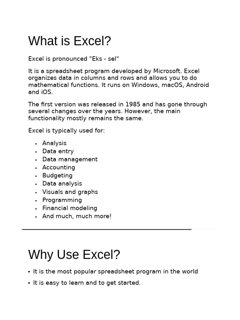 Excel 123 | PDF