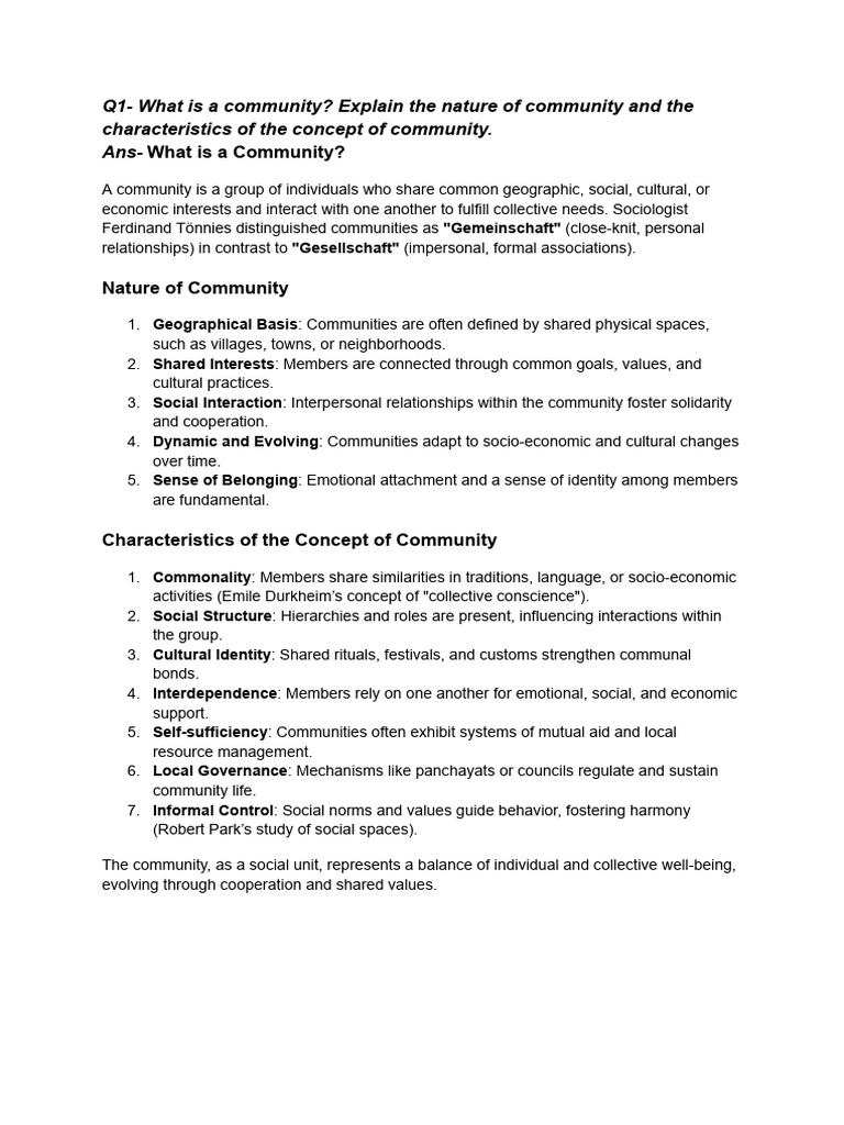 MSW - Community Organisations and Social Operations | PDF | Community ...