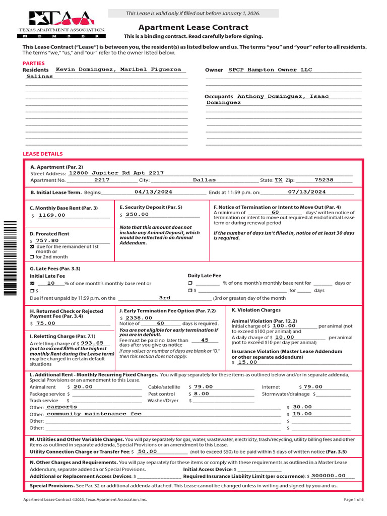 Get Lease Document | PDF | Lease | Fee