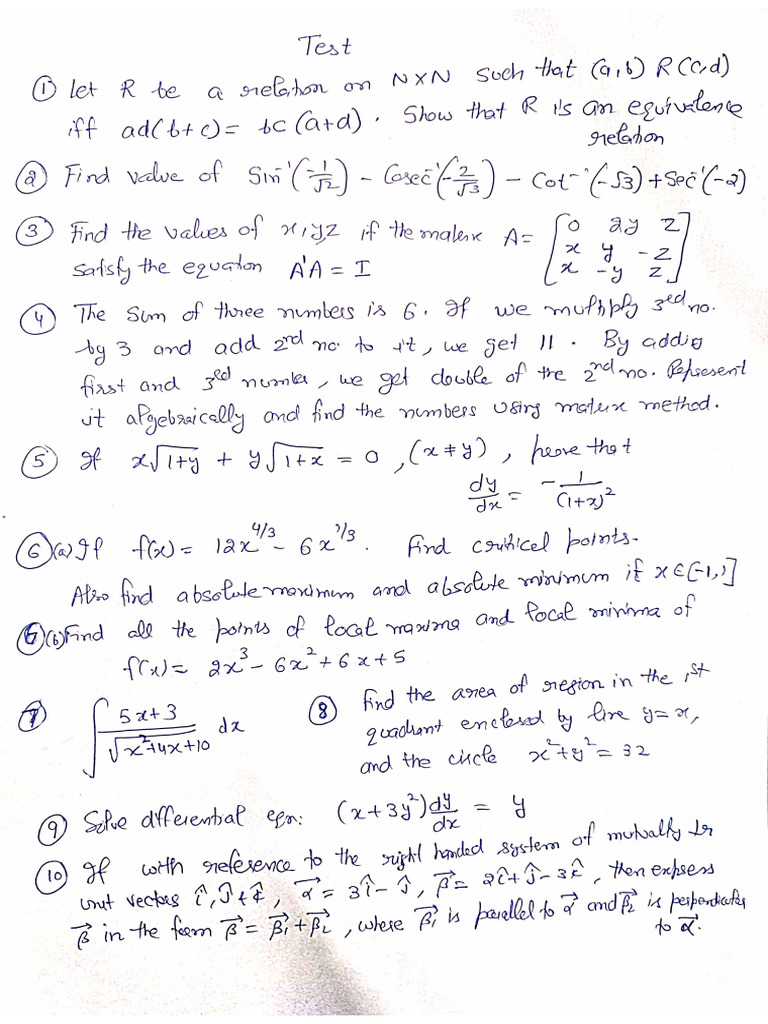 test of ncert (13 sums) | PDF