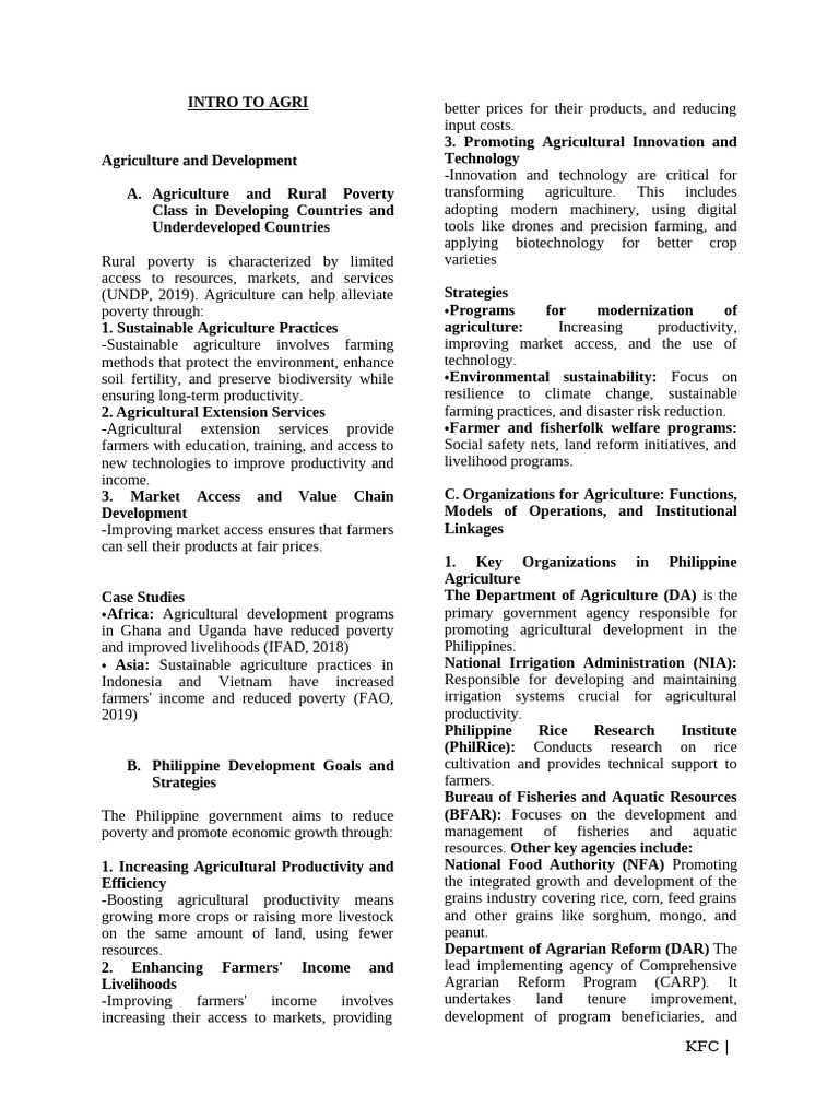 Intro To Agri 1ST Sem Finals | PDF | Agriculture | Avian Influenza