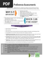 MSWO Preference Assessment Guide | PDF | Reinforcement