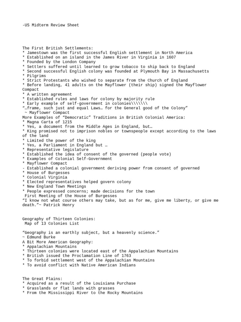 Midterm Packet (2024-2025) | PDF | Reconstruction Era | John Marshall