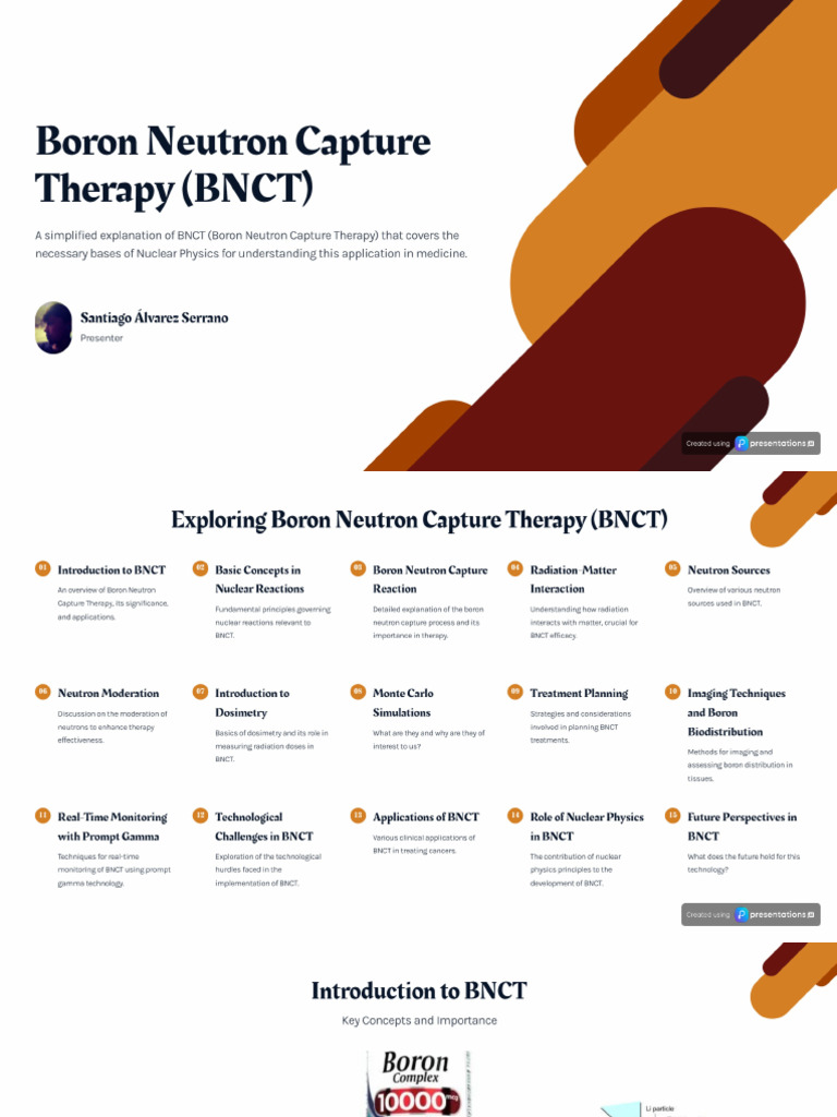 Introduction to BNCT and Basic Concepts in Nuclear Reactions (1) | PDF