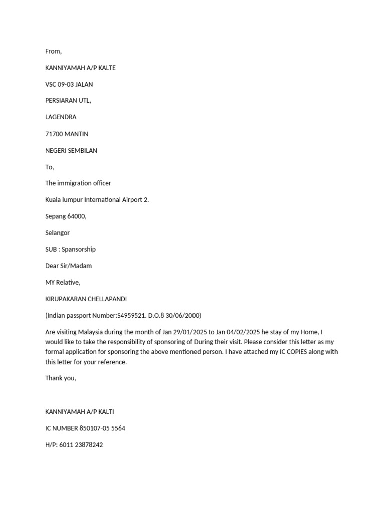 Karan Letter Final 1 | PDF