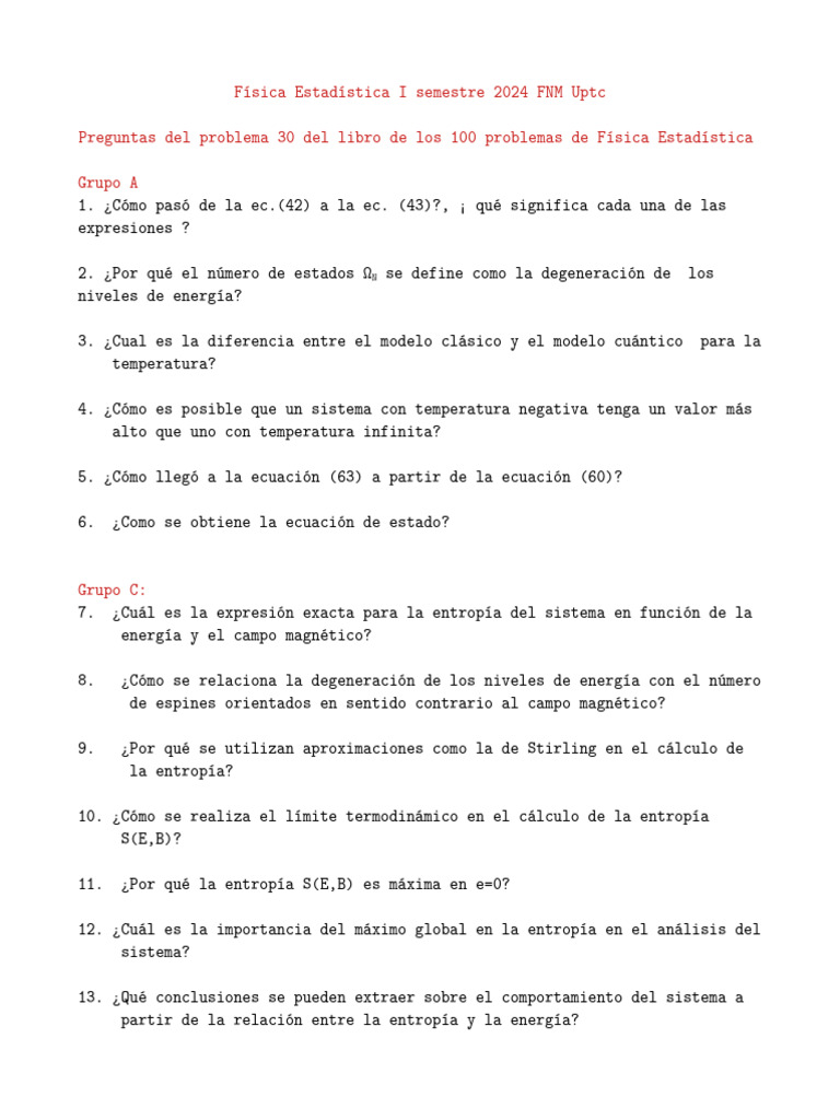 Preg Prob30 | PDF | Entropía | Termodinámica