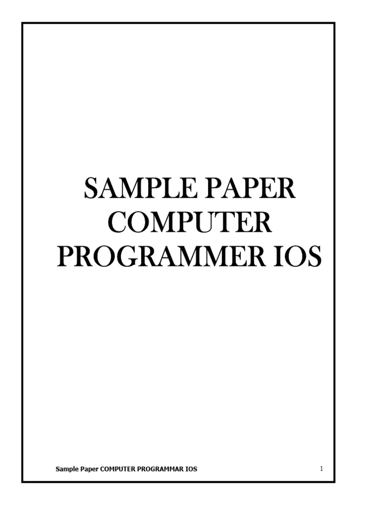 Computer Science Research Purposals | PDF | Swift (Programming Language) | Control Flow