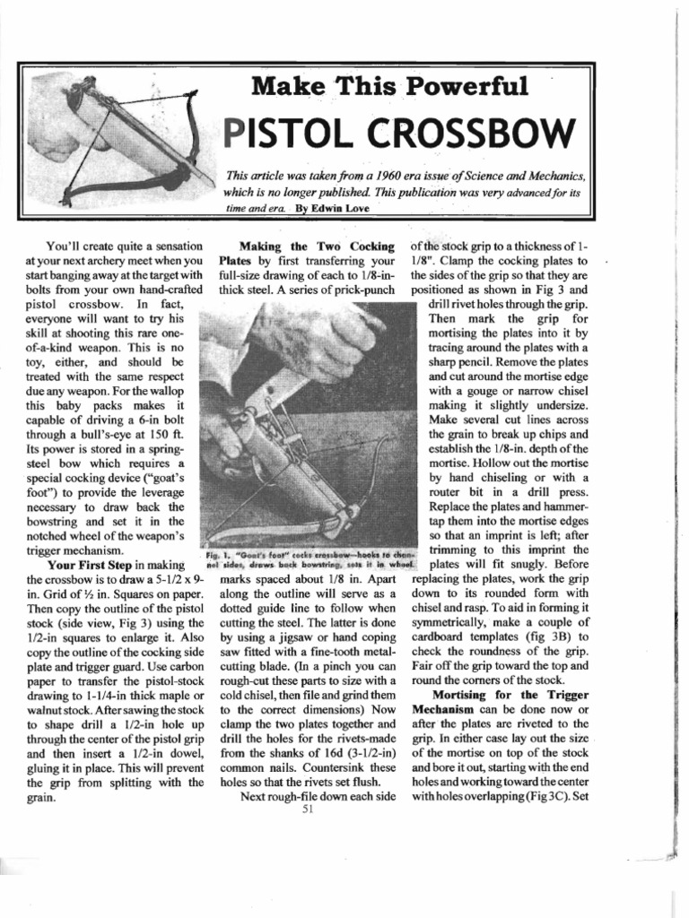 Crossbow Plans | PDF | Bow And Arrow | Screw