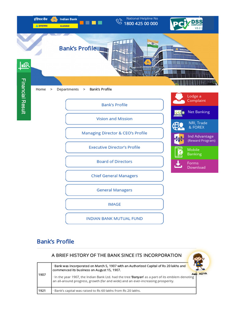 Bank's Profile | PDF | Banks | Capital Requirement