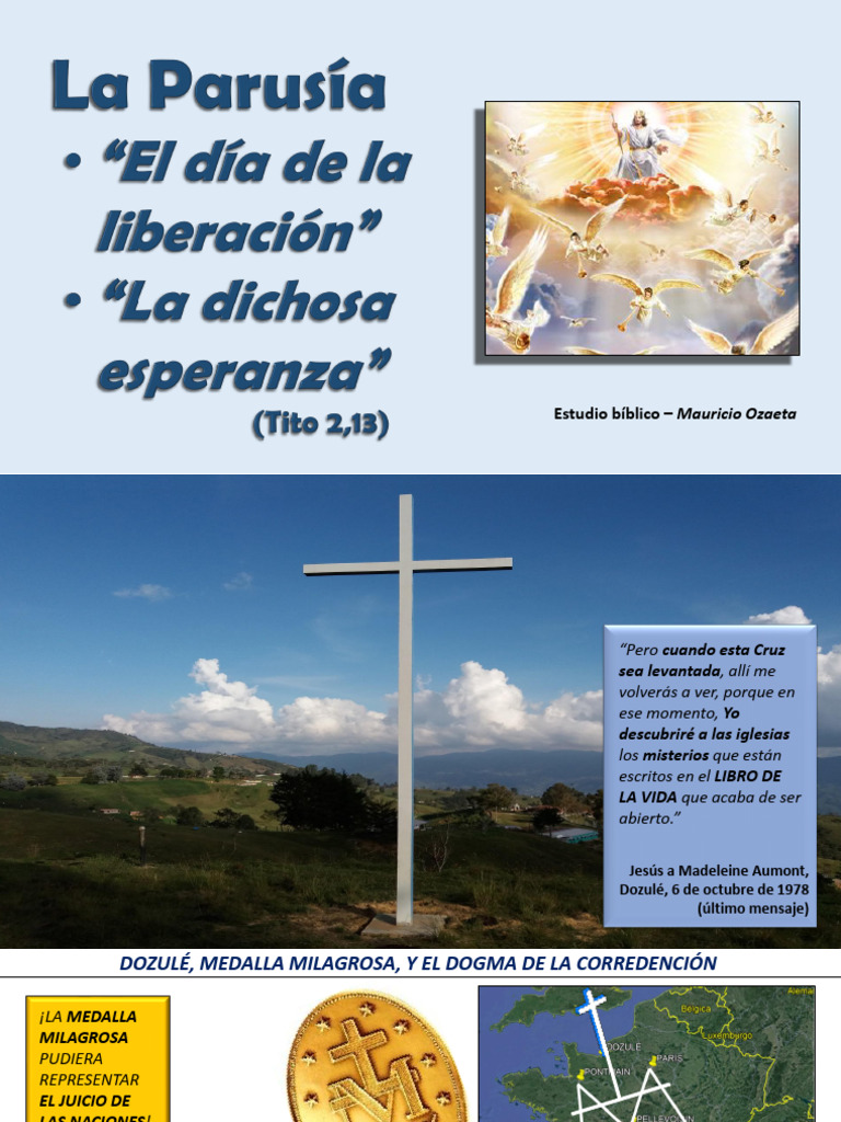 La Parusía - Seminario México 2024 | PDF | Segundo advenimiento ...