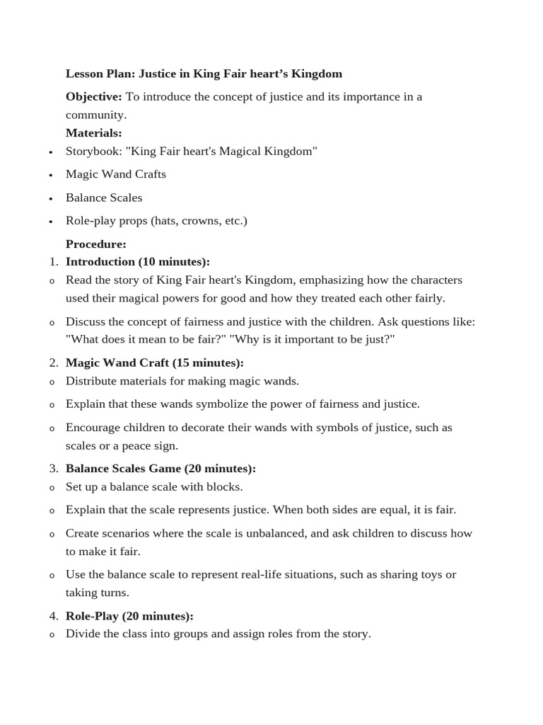 Lesson Plan | PDF | Justice | Crime & Violence